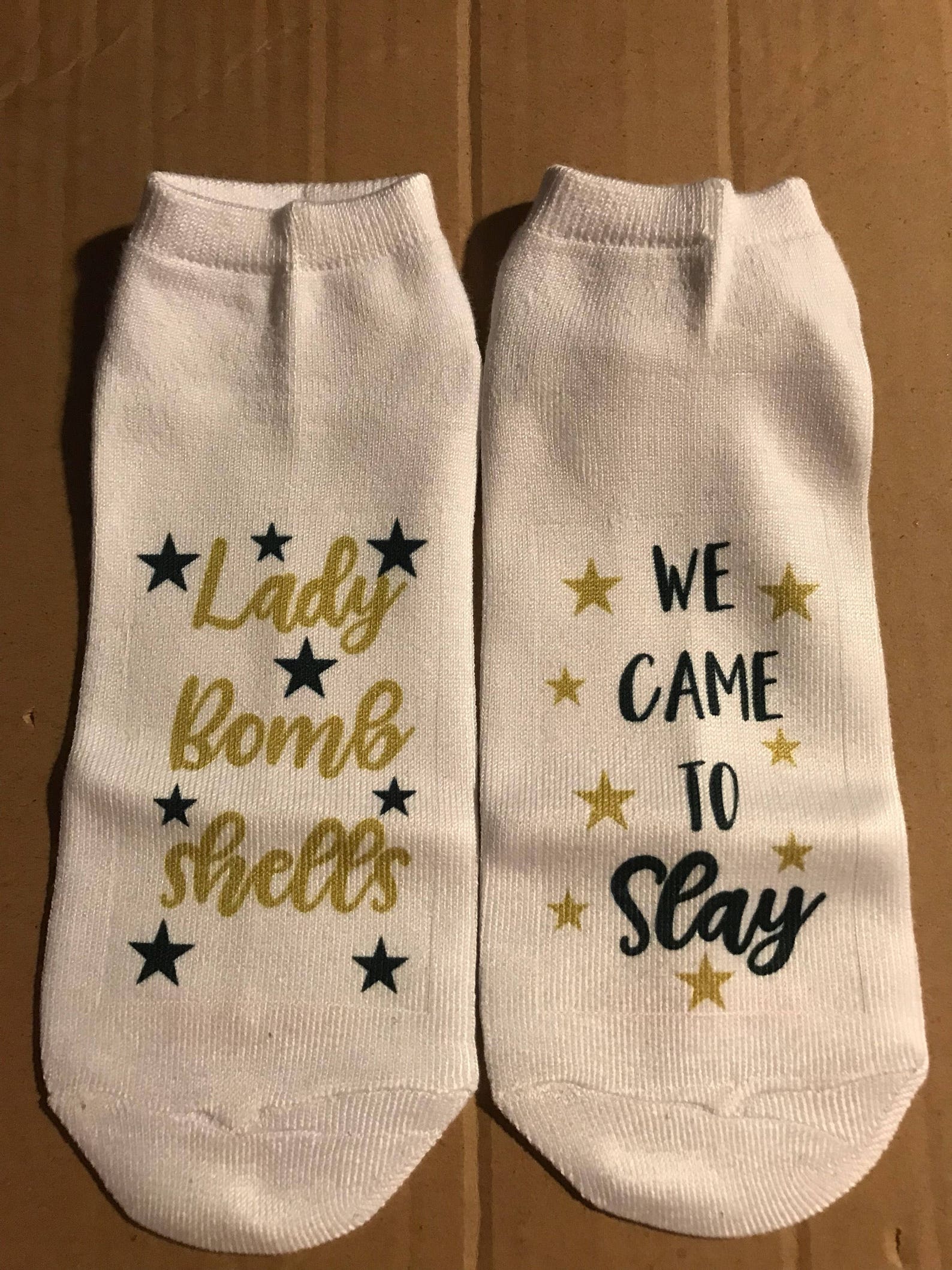 We Came to Slay nombre del equipo Lucky Socks Custom - Etsy España