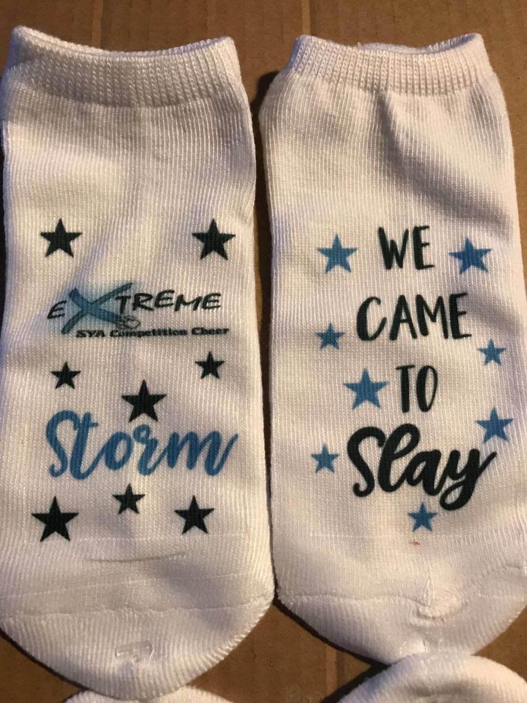 We Came to Slay - Team Name - Lucky Socks - Custom Socks - Cheer Socks ...