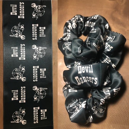 Custom Company Branded Scrunchie Hair Tie Your Logo Company - Etsy