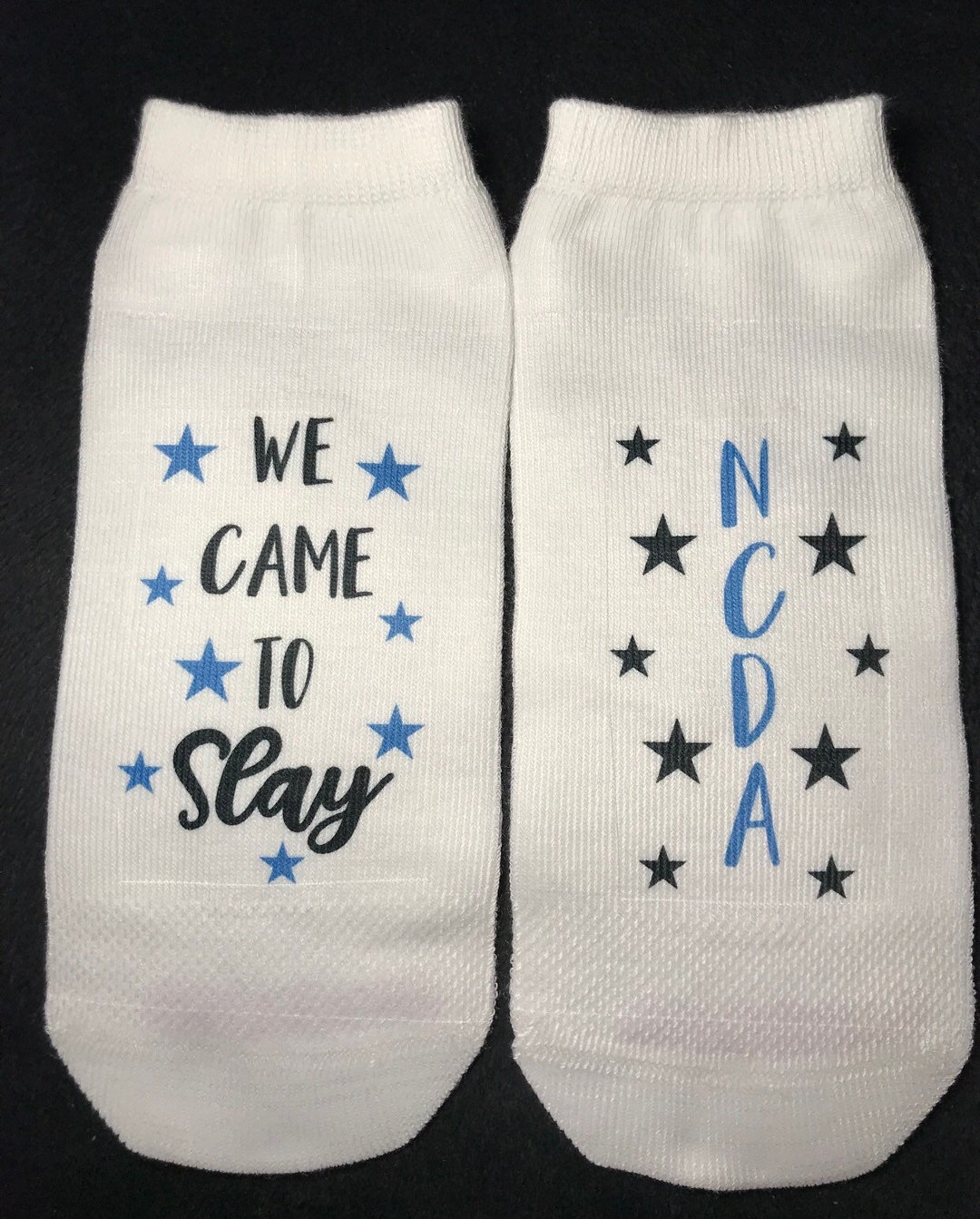 We Came to Slay - Team Name - Lucky Socks - Custom Socks - Cheer Socks ...