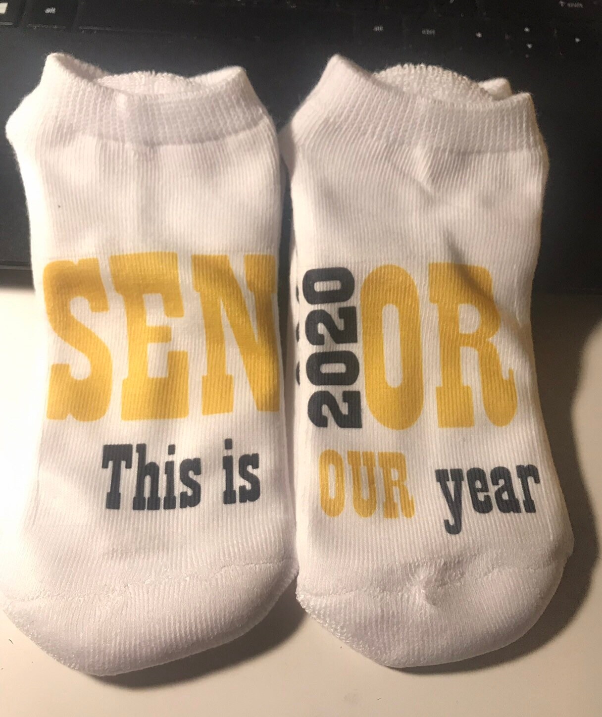 Senior 2023 - This is OUR Year - Senior Socks - Lucky Socks - Cheer ...