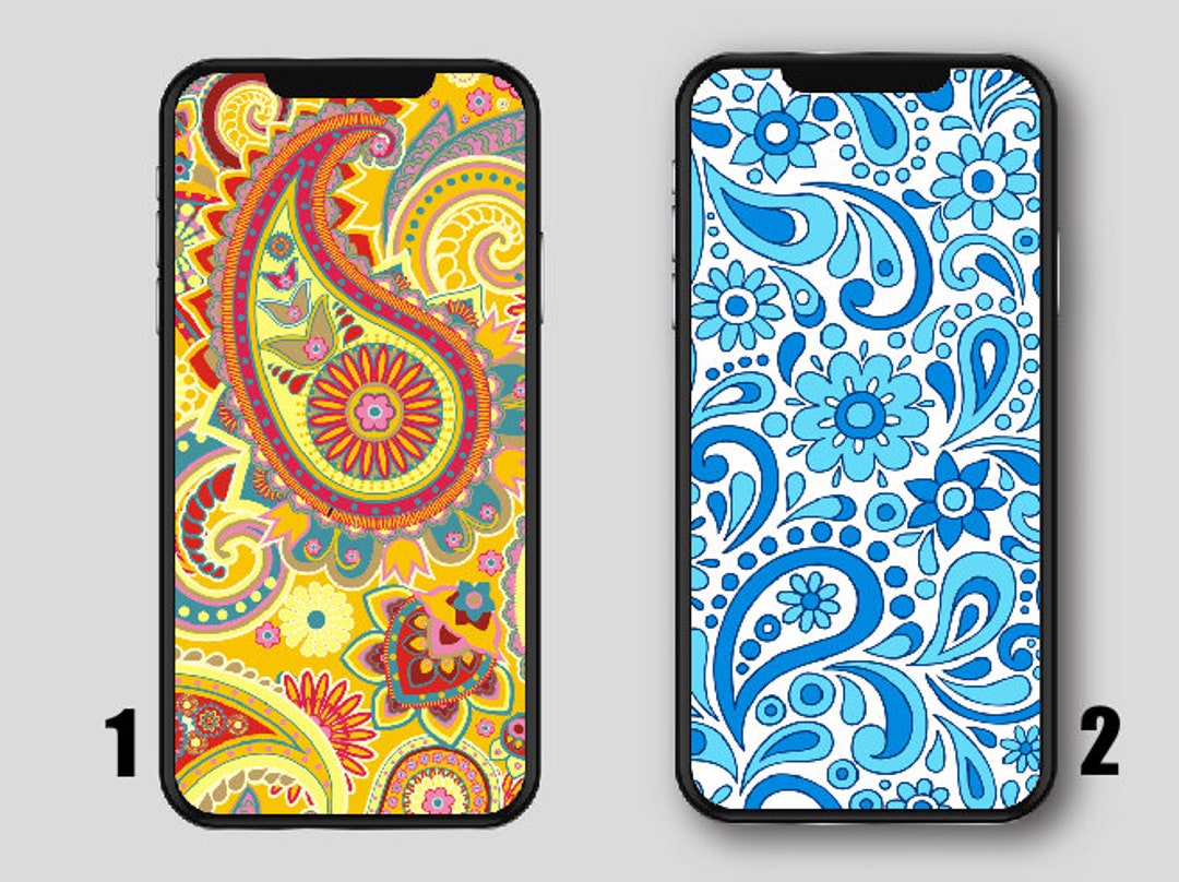 Bright Paisley - Bright Paisley Pattern Phone Case - 12 Designs to ...