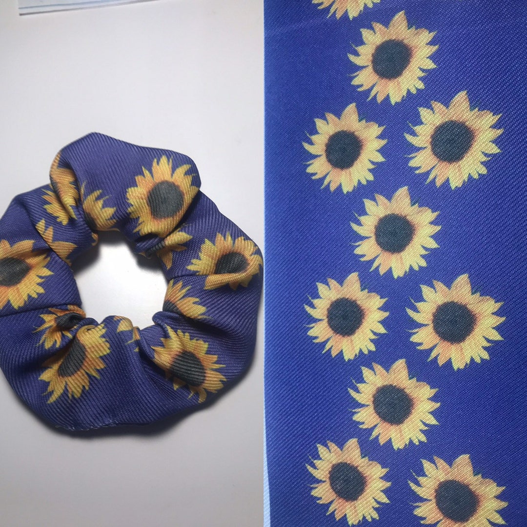 CUSTOM Sunflower Scrunchies Any Background Color cheer scrunchies dance ...