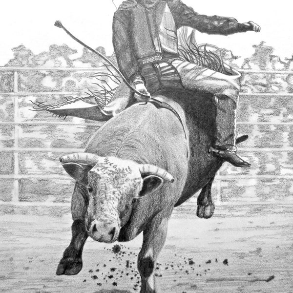 Rodeo Art - Etsy