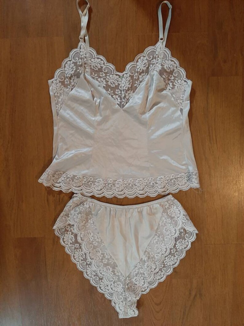 Vintage 80s Beige Maidenform Chantilly Camisole and Panty Set | Etsy