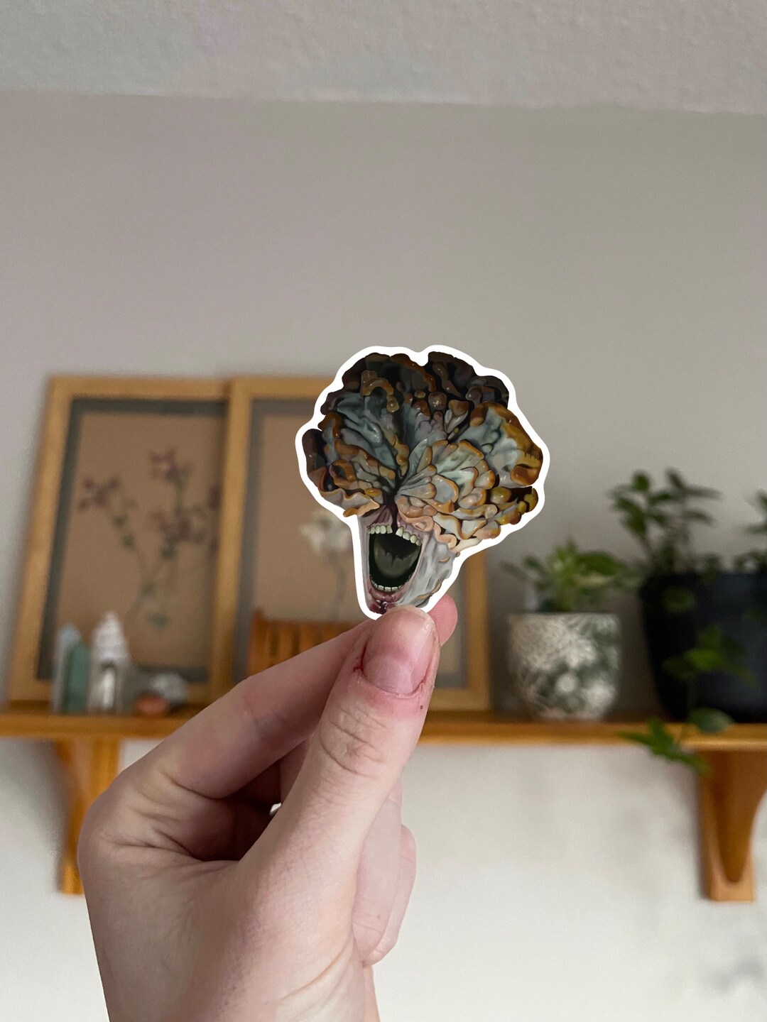 Clicker From the Last of Us, Digital Drawing TLOU Sticker Glossy Vinyl ...