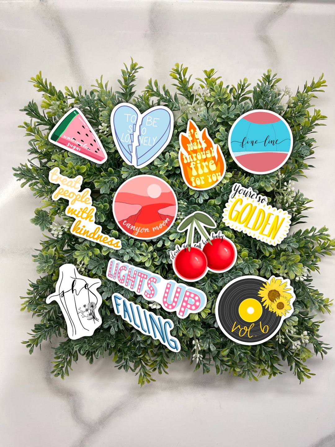 Harry-inspired Album Sticker Pack Fine Line TPWK TBSL Watermelon Sugar ...