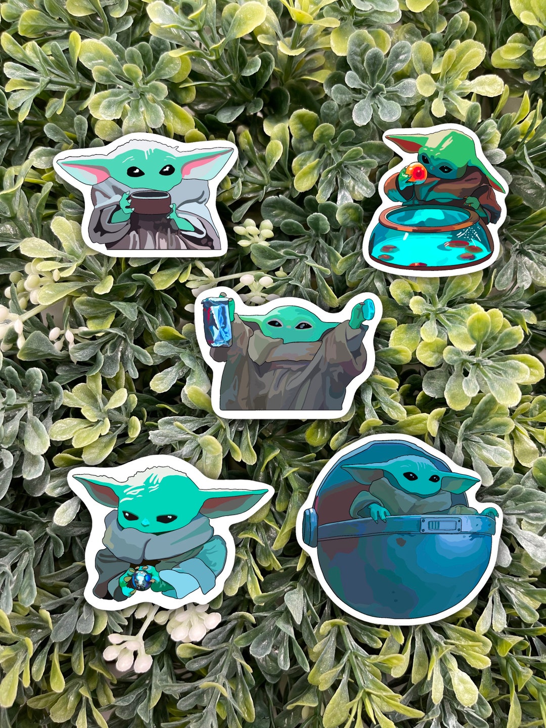 The Child, Mini Grogu Sticker Pack - Etsy