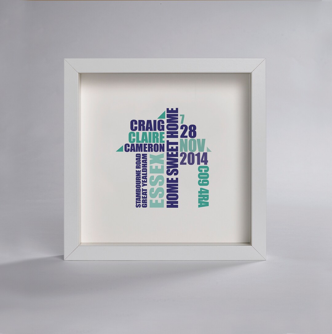 Personalised New Home Frame - Etsy