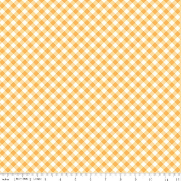 Yellow Plaid Fabric - Etsy