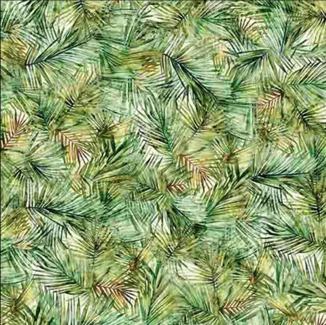 SALE California Dreaming Palms 31351 Green G - QT Fabrics - Palm Tree ...