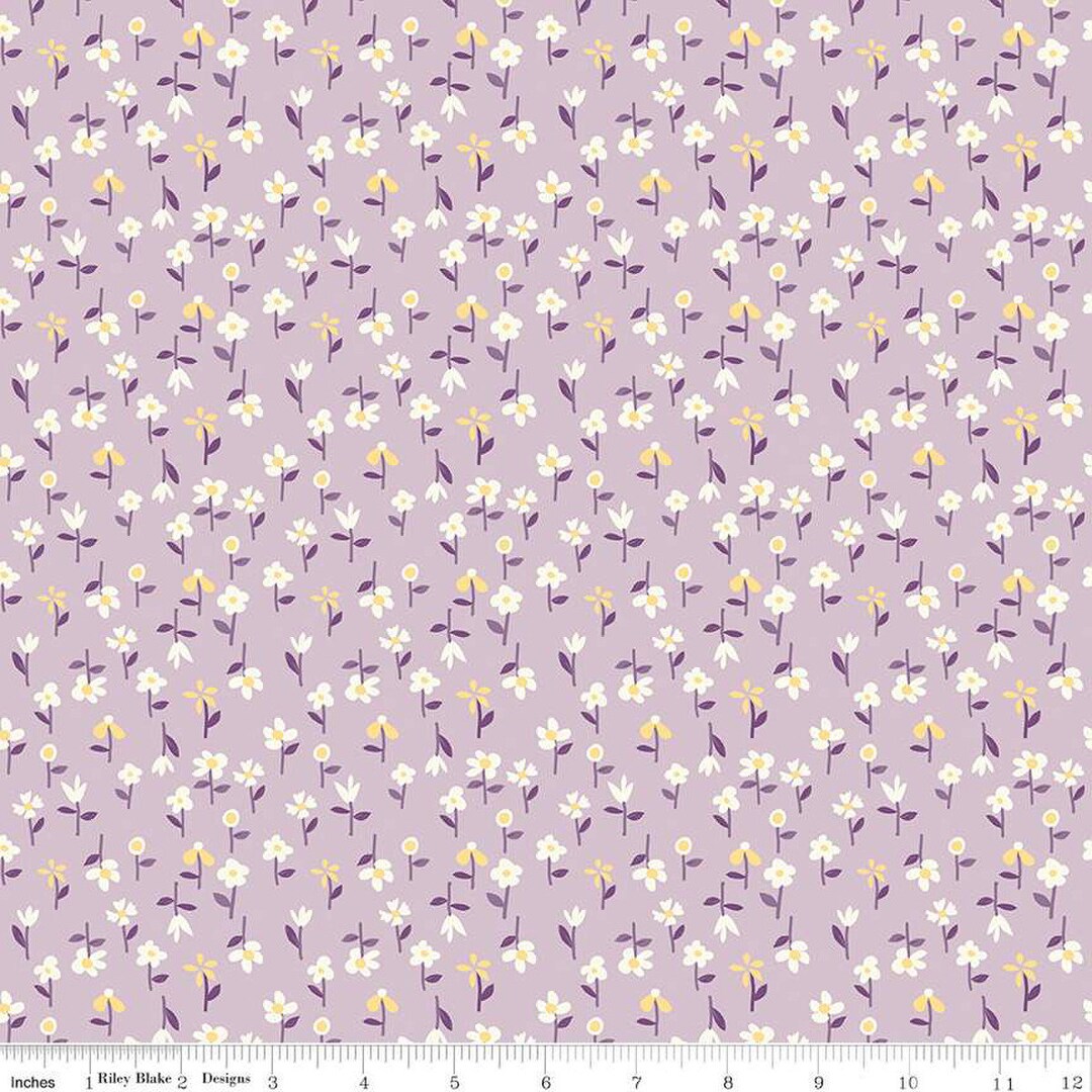Hello Spring Floral C12965 Lilac - Riley Blake Designs - Flowers ...