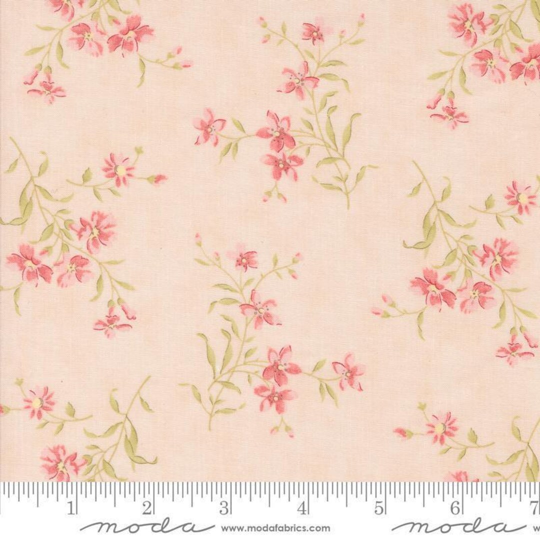 SALE Muse Flower 44394 Blush - Moda Fabrics - Flower Floral Blossoms ...