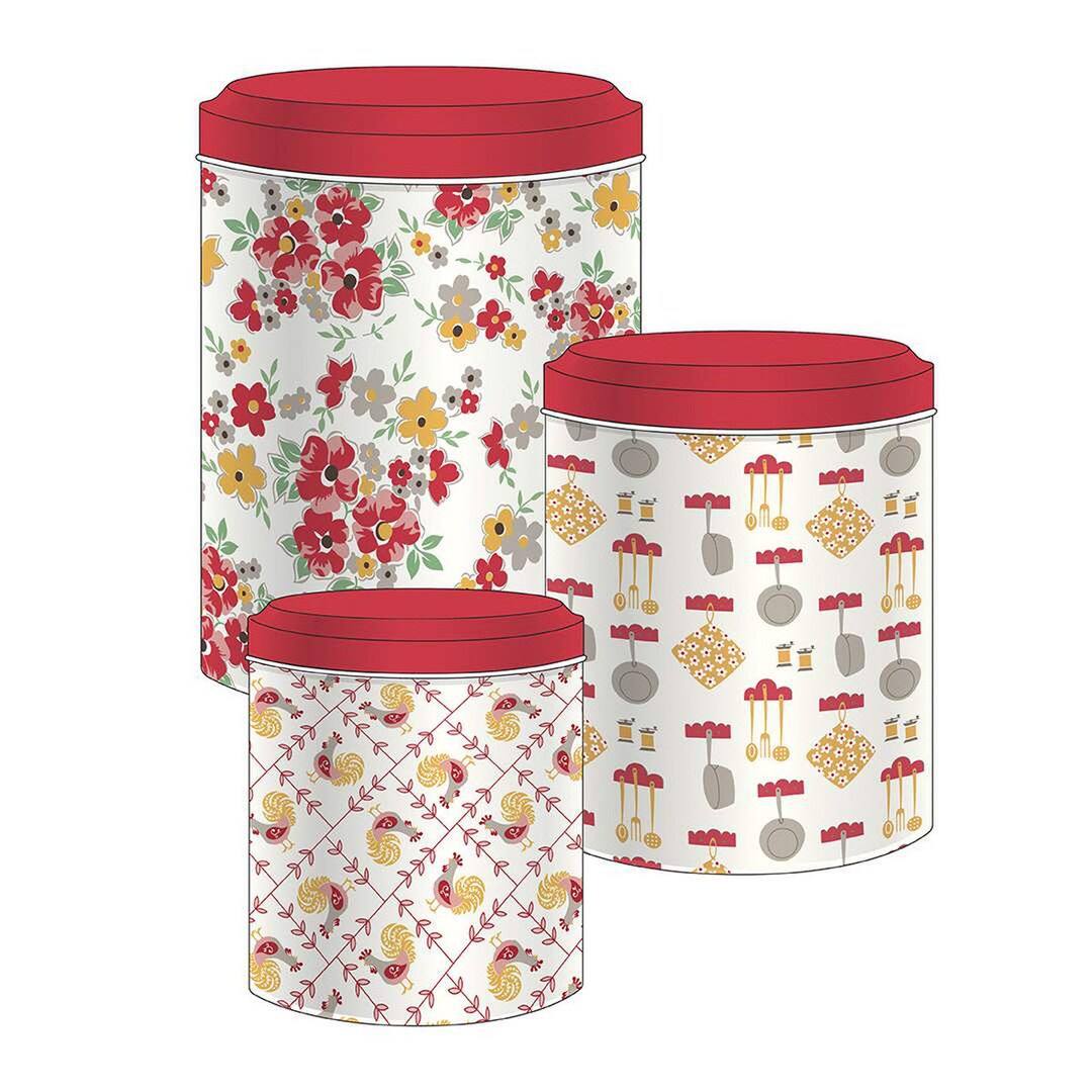 SALE Lori Holt Cook Book Kitchen Canisters ST-24591 - Riley Blake ...