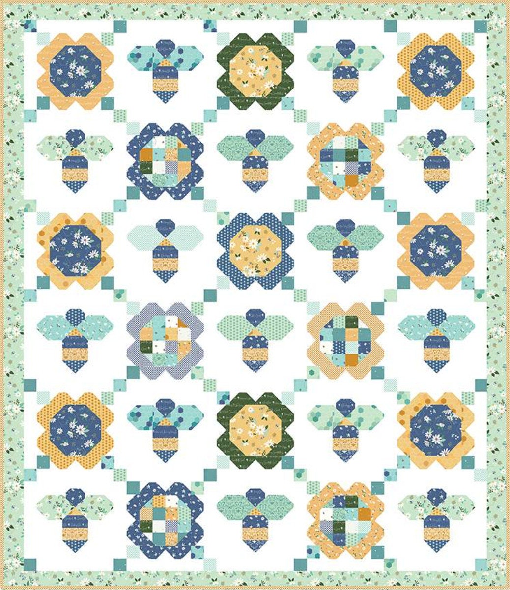 Daisy a Day Quilt PATTERN P138 - Beverly Mccullough - Riley Blake ...