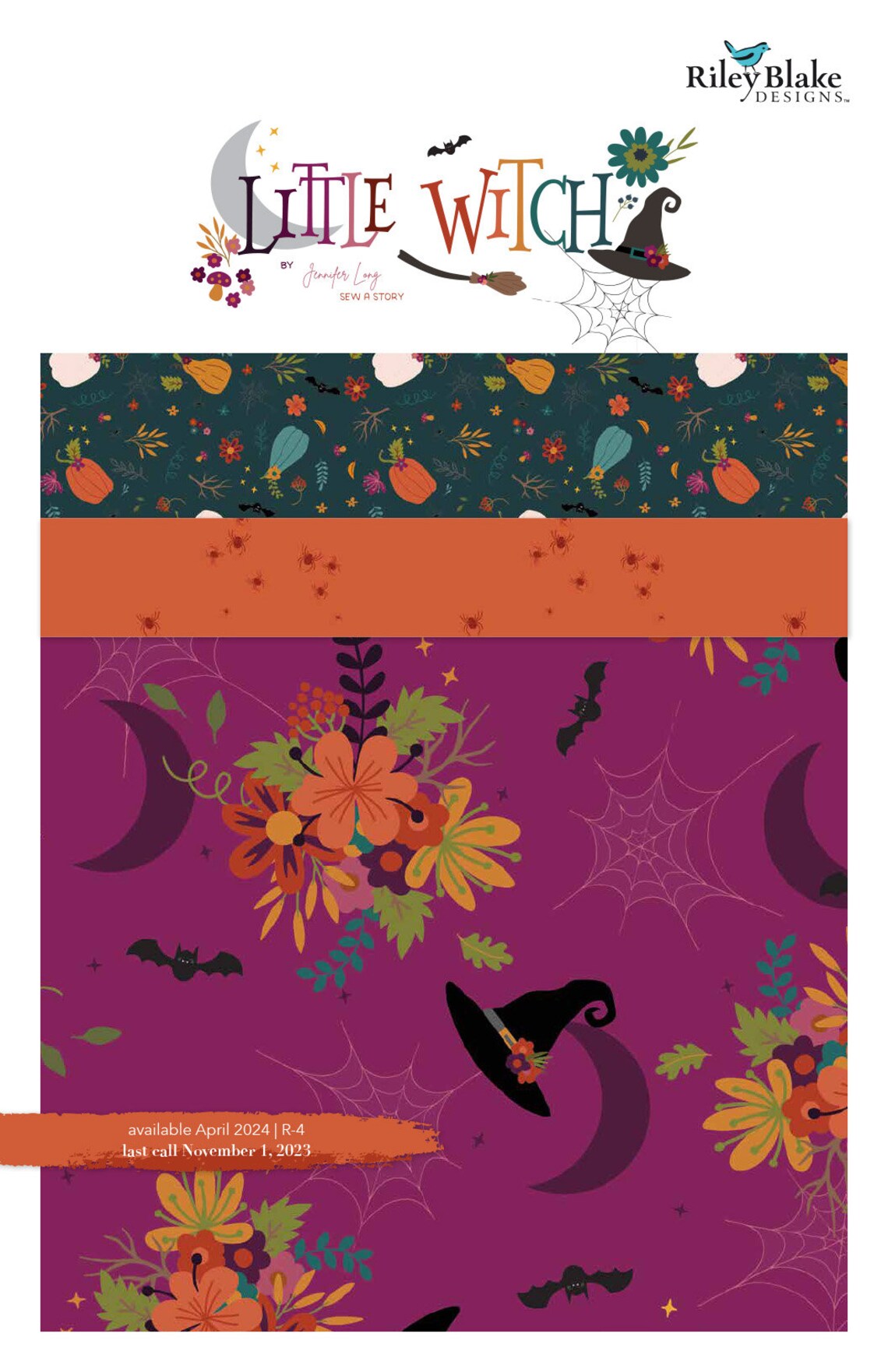SALE Little Witch Fat Quarter Bundle 22-piece - Riley Blake Designs ...