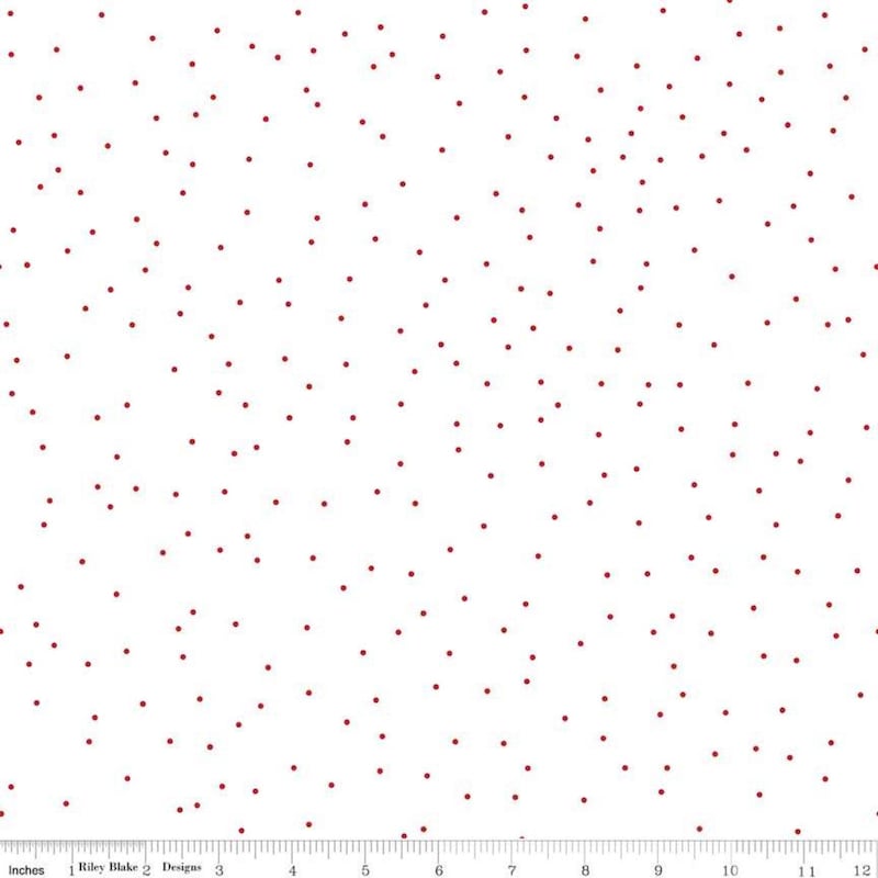 Red Dot Fabric - Etsy