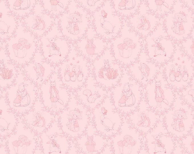 Peter Rabbit™ & Friends Toile C15863 Pink - Riley Blake Designs ...