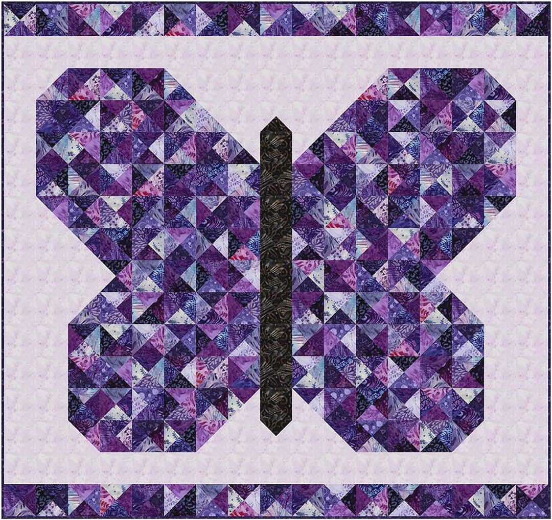Flutterfly Quilt PATTERN P186 by Slice of Pi Quilts Riley Blake Designs INSTRUCTIONS Only Fat ...