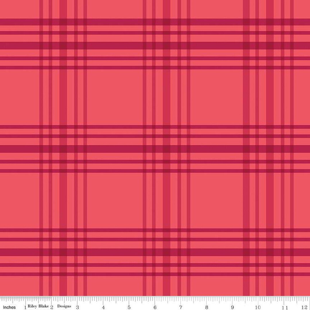 SALE Heirloom Red Plaid C14344 Red by Riley Blake Designs - Quilting ...