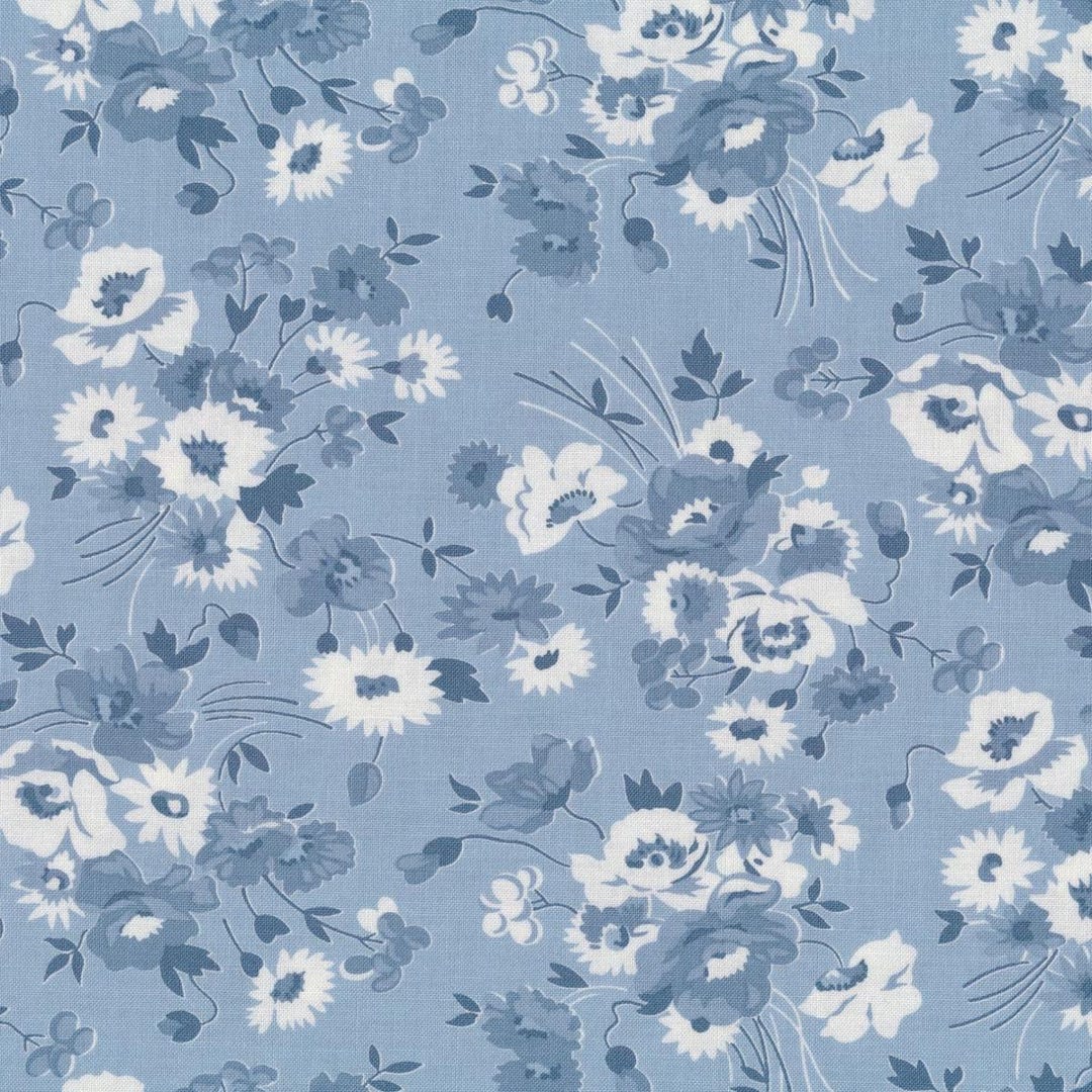2 Yard 3" End of Bolt - Nantucket Summer WIDE BACK 108034 Light Blue ...