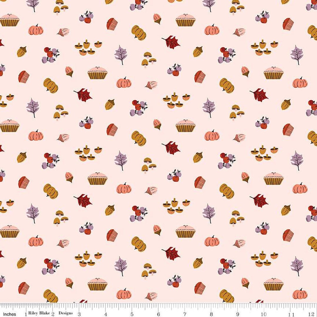 Maple Harvest C12473 Blush Riley Blake Designs Pumpkins - Etsy