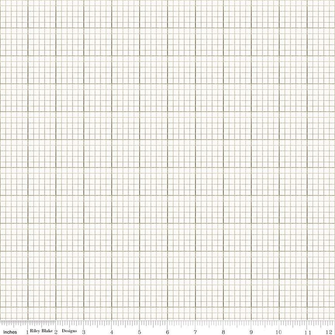 CLEARANCE Journal Basics Graph Paper C13051 Gray by Riley Blake Designs ...