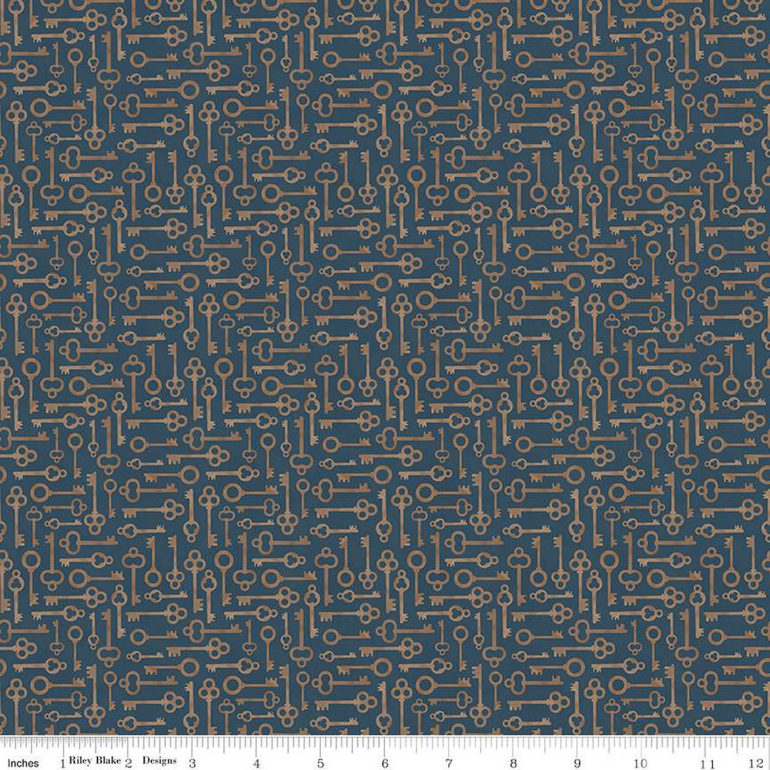 Huckleberry Saltbox Keys C14357 Stone Riley Blake Designs Quilting ...