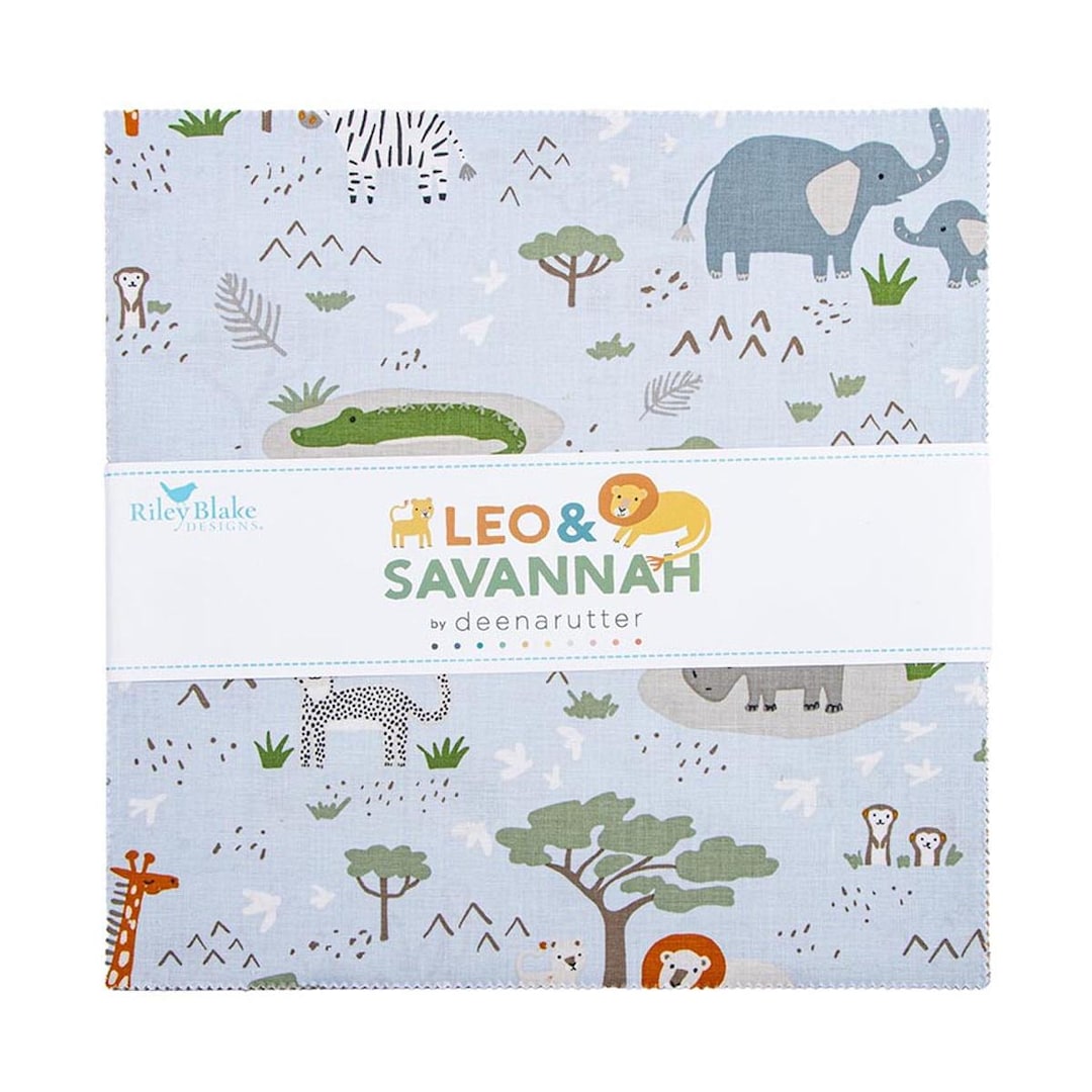SALE Leo & Savannah 10" Stacker Animal Fabric - 10-17540-42 - 42-piece ...