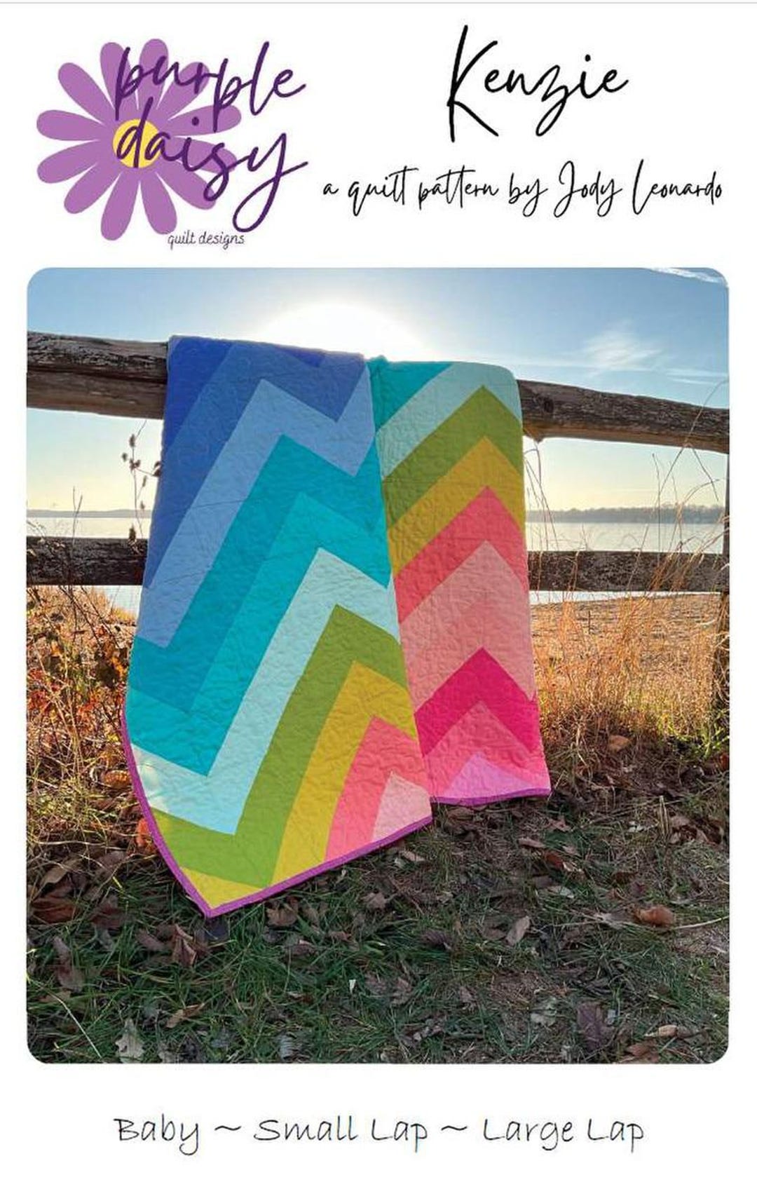 SALE Kenzie Quilt PATTERN - Purple Daisy Quilt Designs - Riley Blake ...