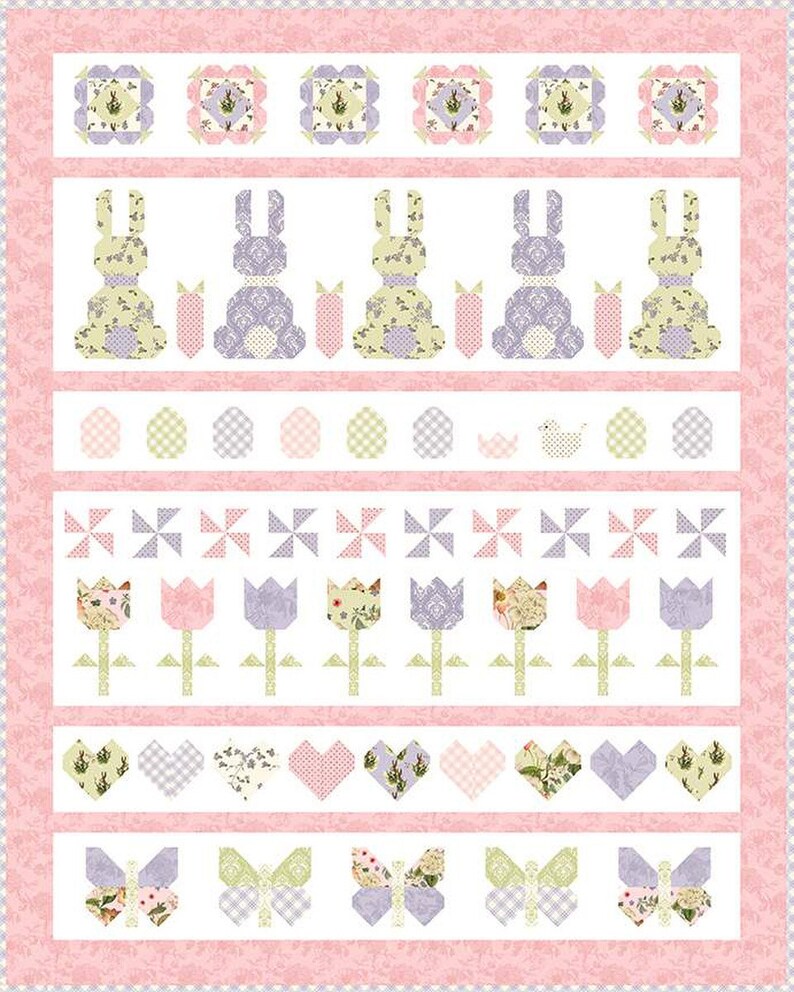 Sew Fast Steal! Sweet Spring Row Quilt PATTERN P138 - Beverly ...