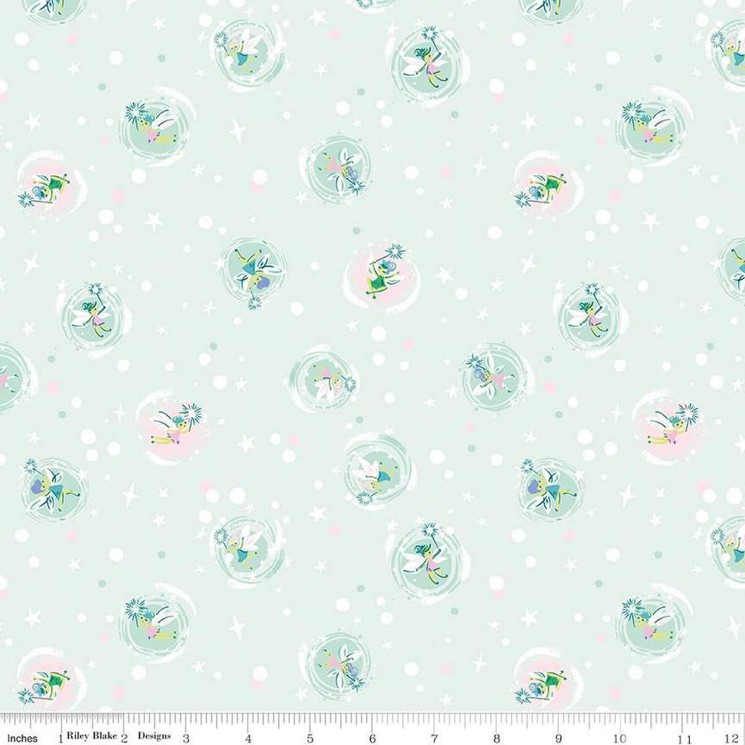 Forever Neverland Tink C15904 Mist - Riley Blake Designs - Peter Pan ...