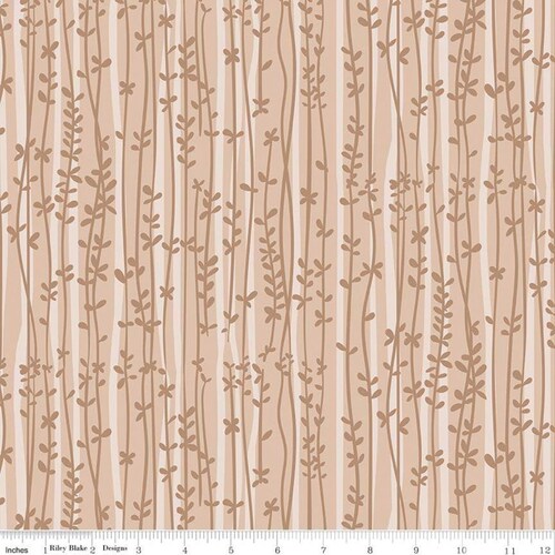 Gingham Farm Vines Cream Riley Blake Designs Floral Leaves - Etsy