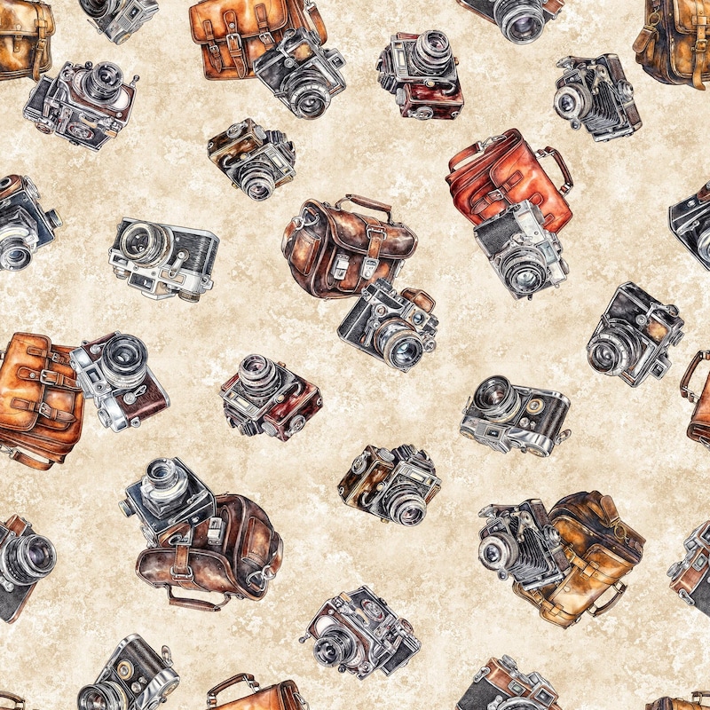 Camera Fabric - Etsy