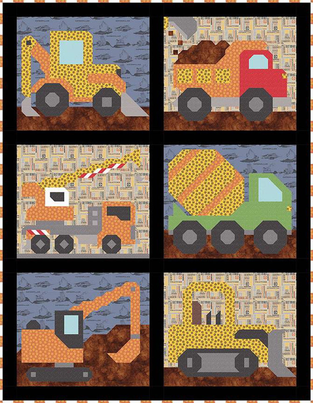 Construction Crew Quilt PATTERN P181 - Lisa Muilenburg - Riley Blake ...