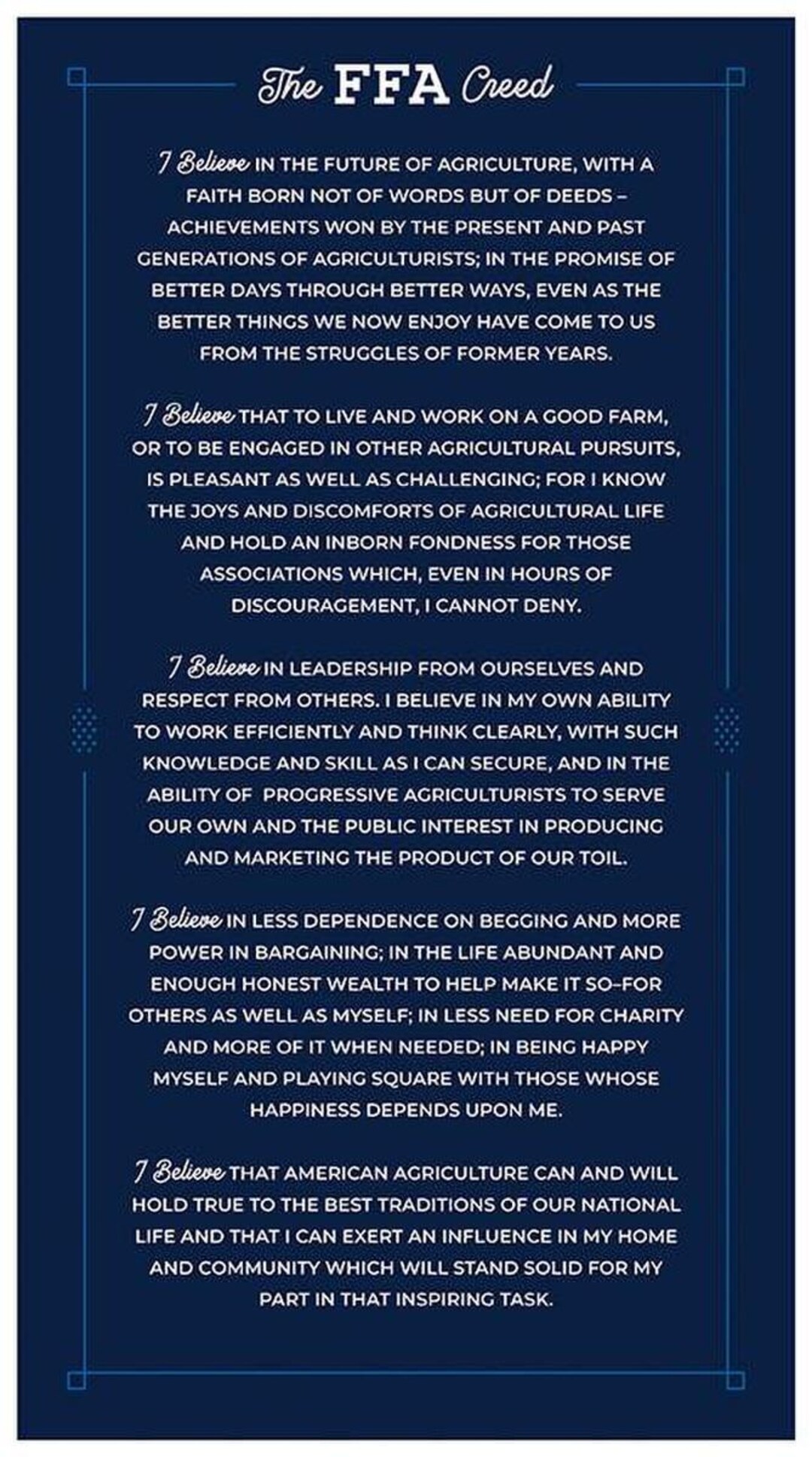 SALE FFA Forever Blue 2 FFA Creed Panel P15855 by Riley Blake Designs ...