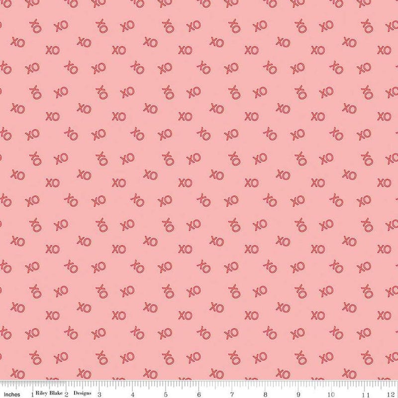 Pink X O Fabric - Etsy