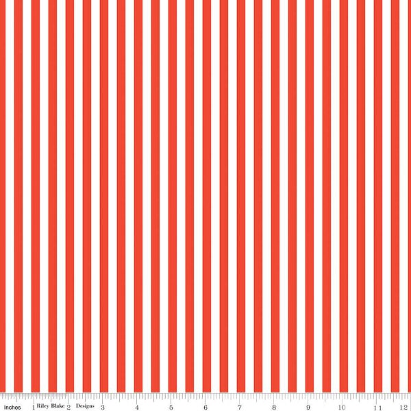 Red Striped Fabric - Etsy
