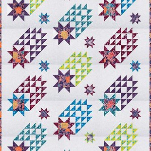 Star Stream Quilt PATTERN P162 by Sally Davies - Riley Blake Designs ...
