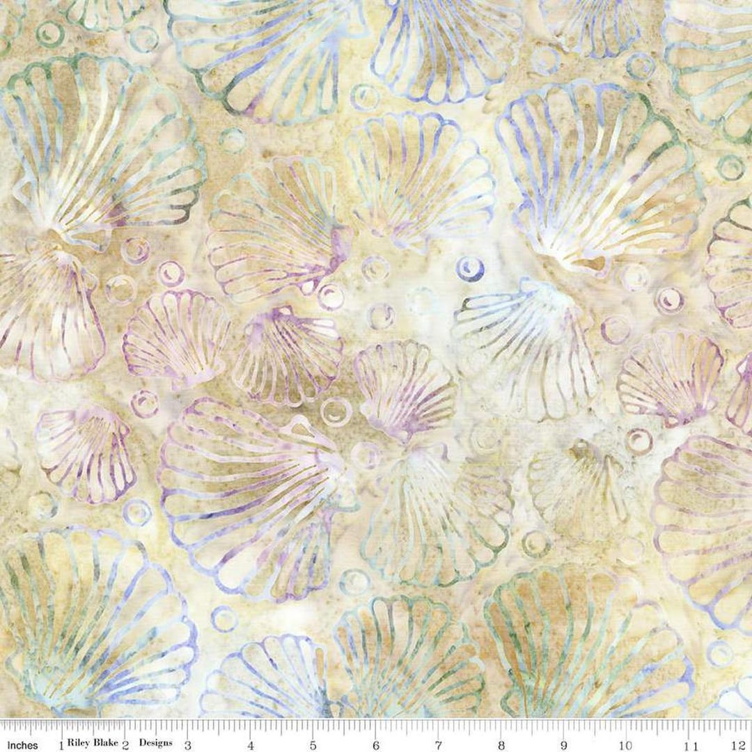 Expressions Batiks Toes in the Sand BT23157 Seashell - Riley Blake ...