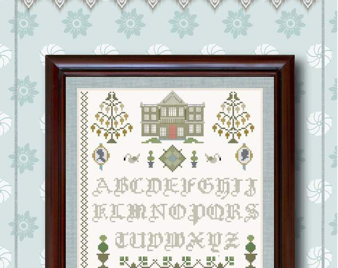 SALE Pemberley CROSS STITCH Pattern P029 - Riley Blake - Instructions ...