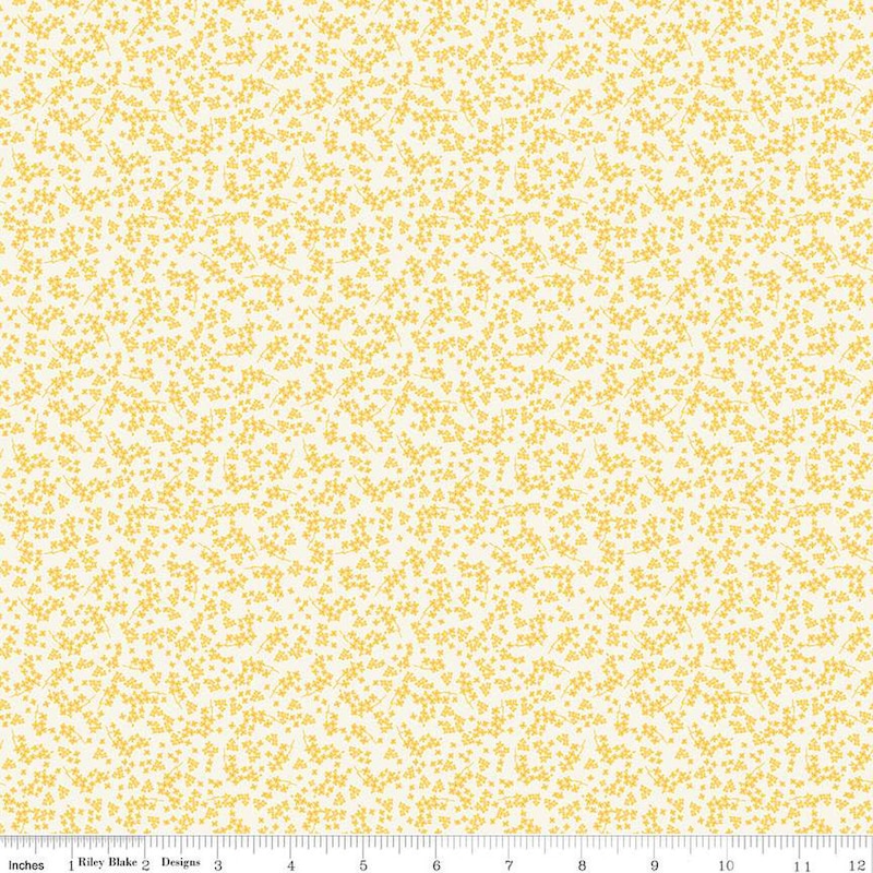 Yellow Floral Fabric - Etsy