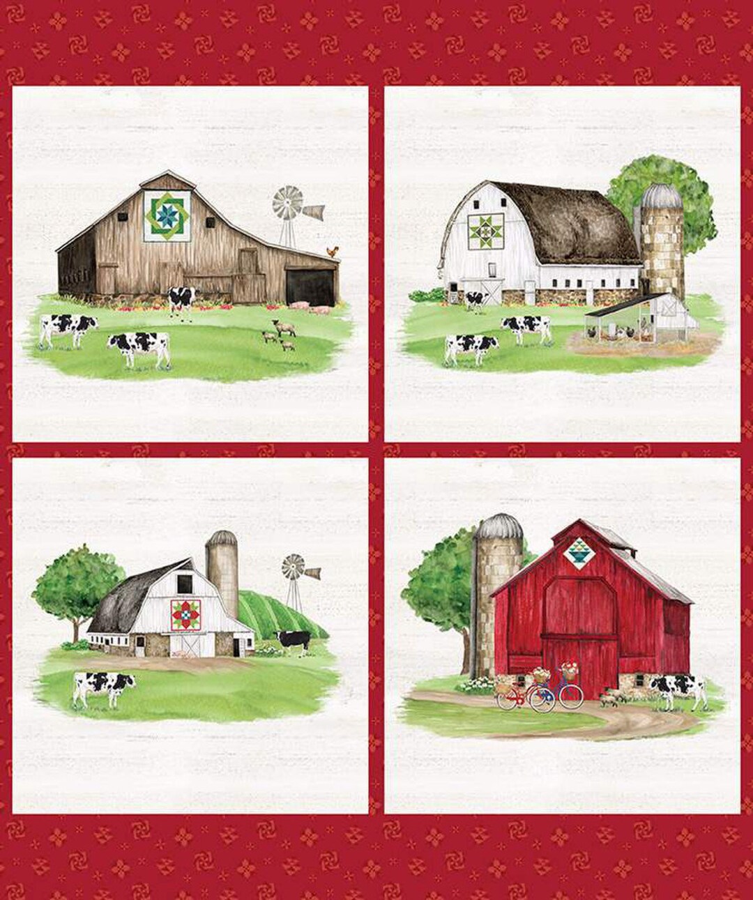Spring Barn Quilts PD14336 Pillow Panel by Riley Blake Designs ...