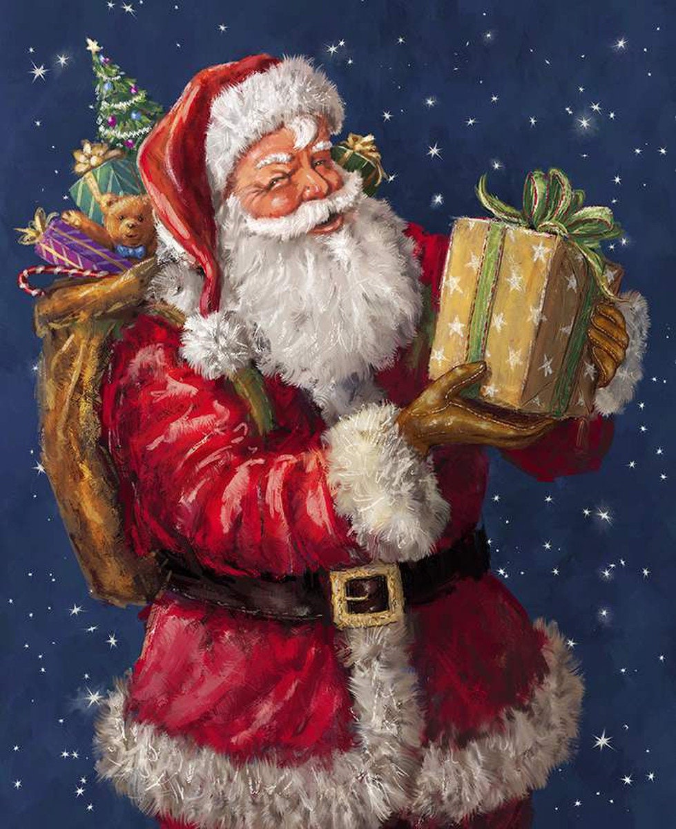 Picture a Christmas Santa's Gift Panel PD12376 Riley Blake Designs ...