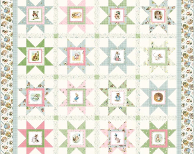 Fussy Cut Stars Quilt Kit Peter Rabbit & Friends by Riley Blake ...