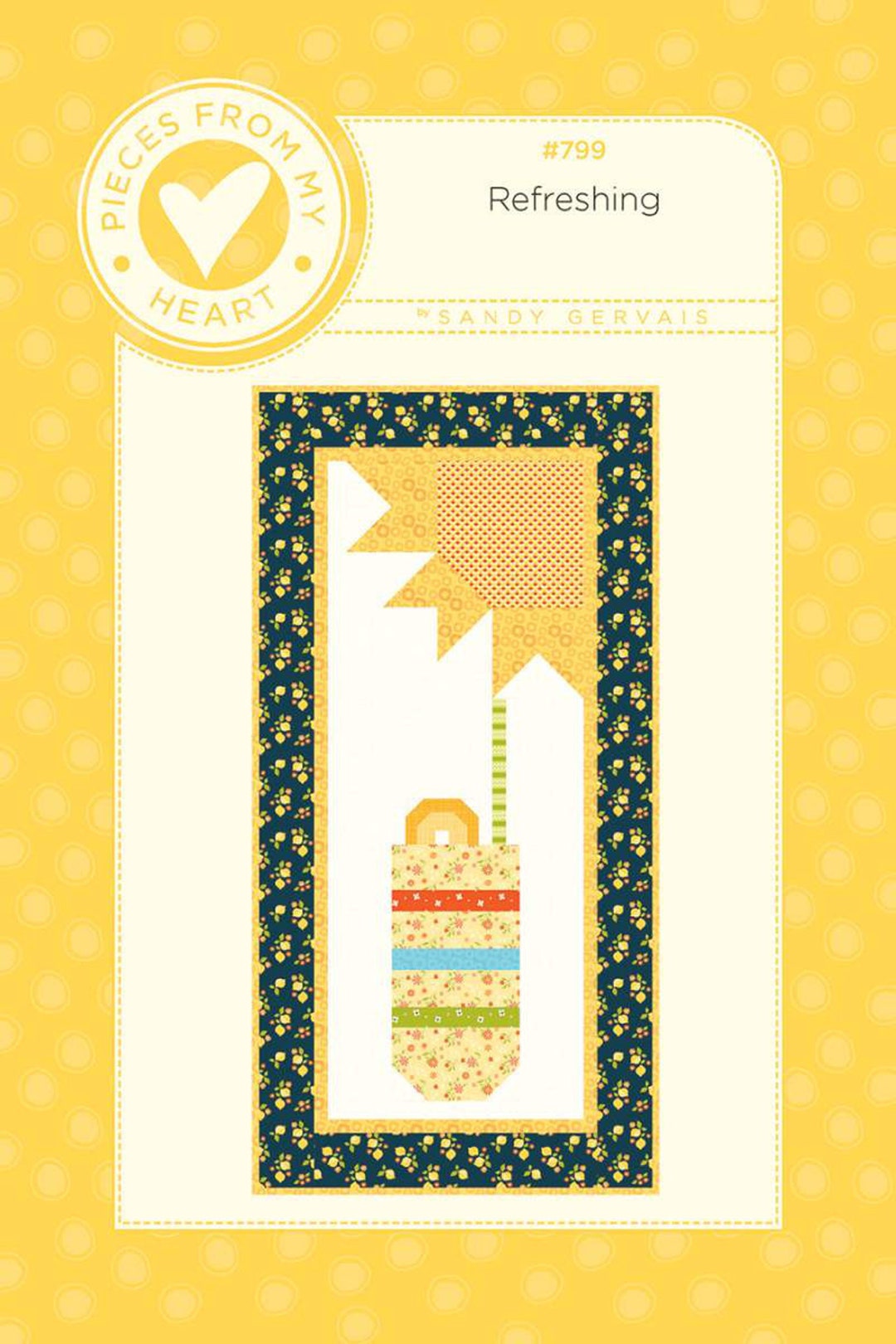 Refreshing Runner/wall Hanging PATTERN 157 by Sandy Gervais Riley Blake ...