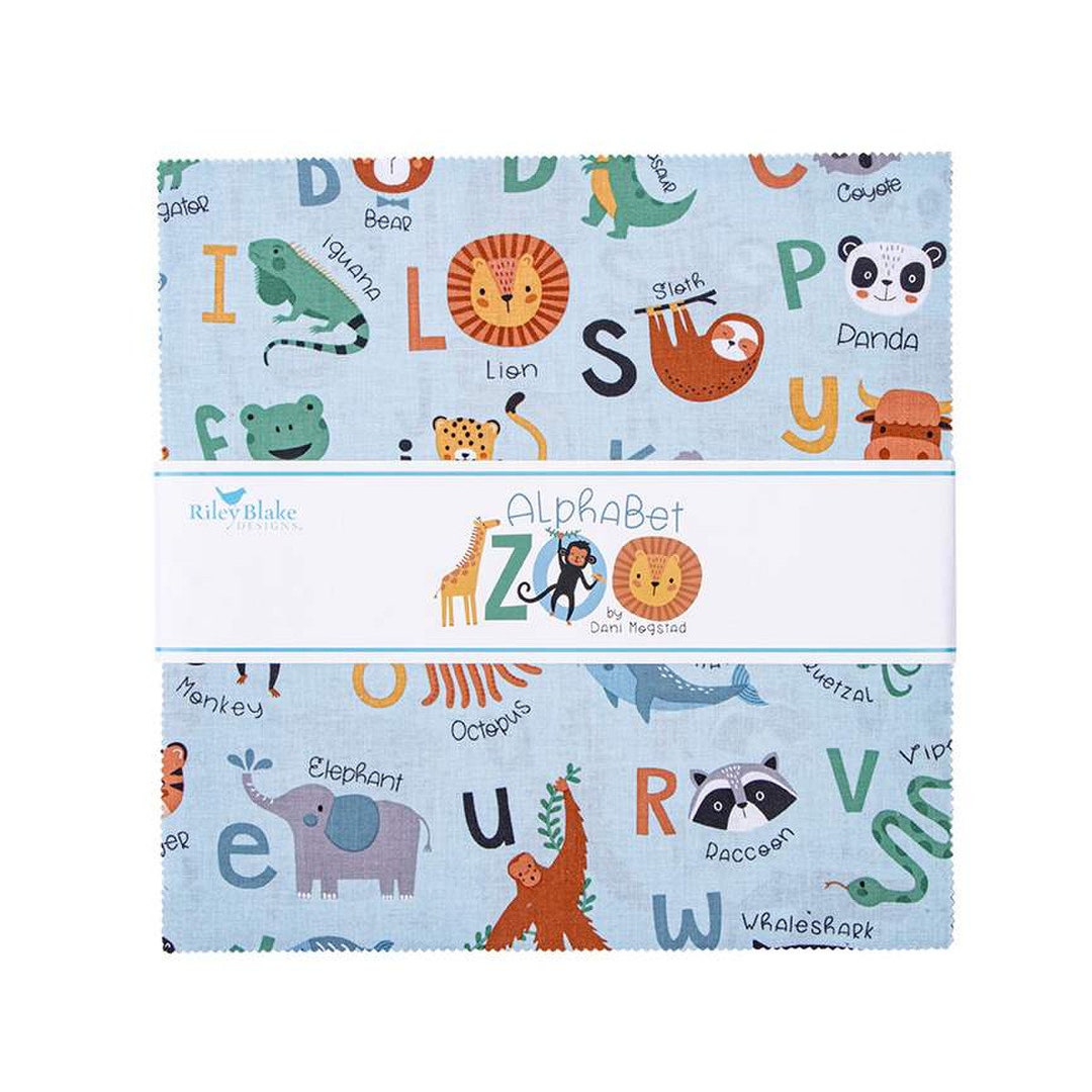 Alphabet Zoo Layer Cake 10" Stacker Bundle - Riley Blake Designs - 42 ...