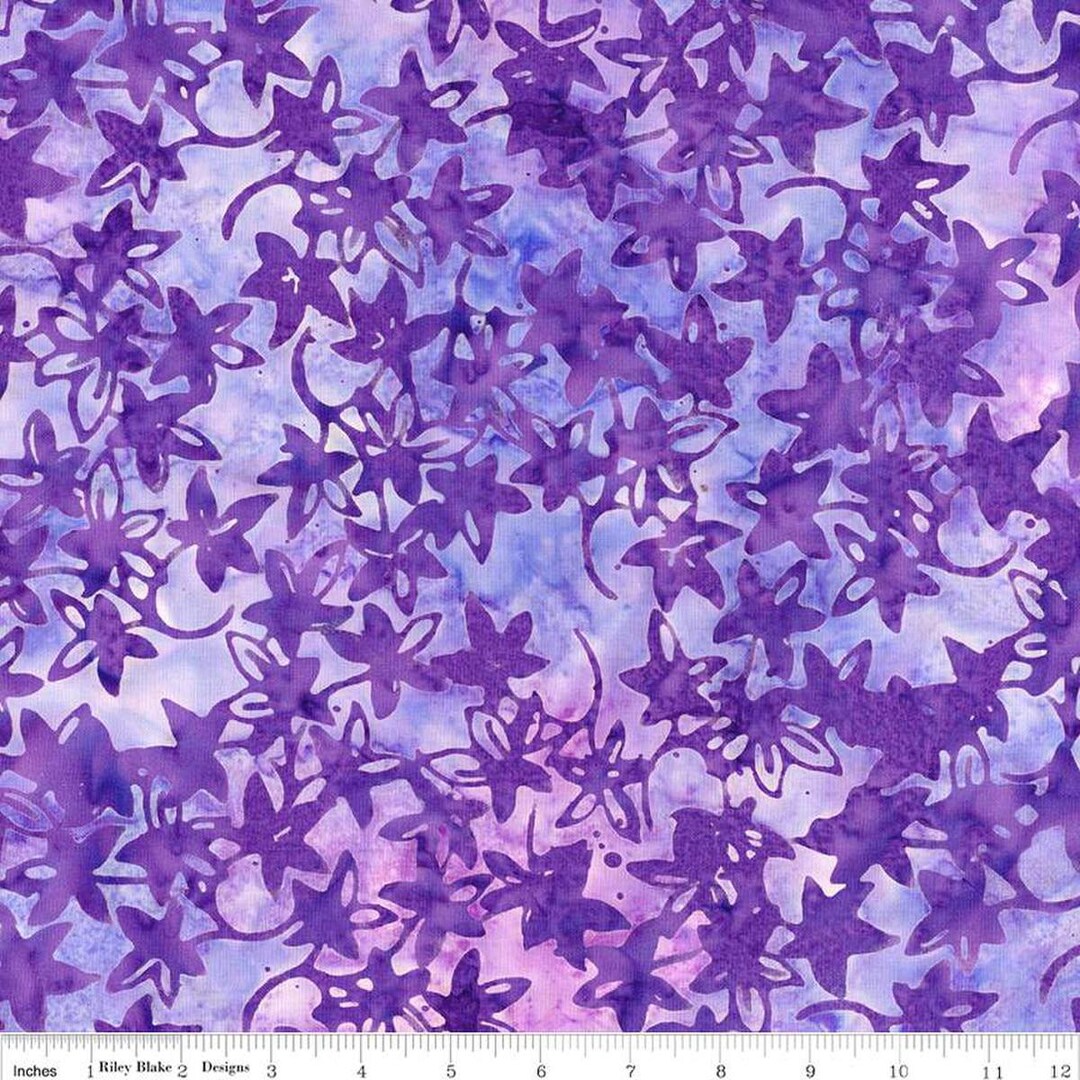 Batiks Expressions Bedazzled! Hand-dyes BT23144 Purple Haze - Riley ...