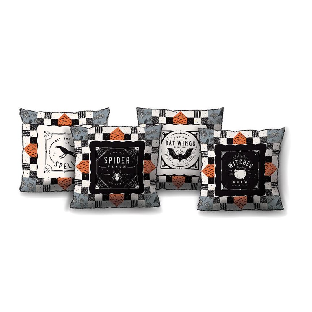 SALE Sophisticated Halloween Panel Pillow Kit by My Minds Eye Riley ...
