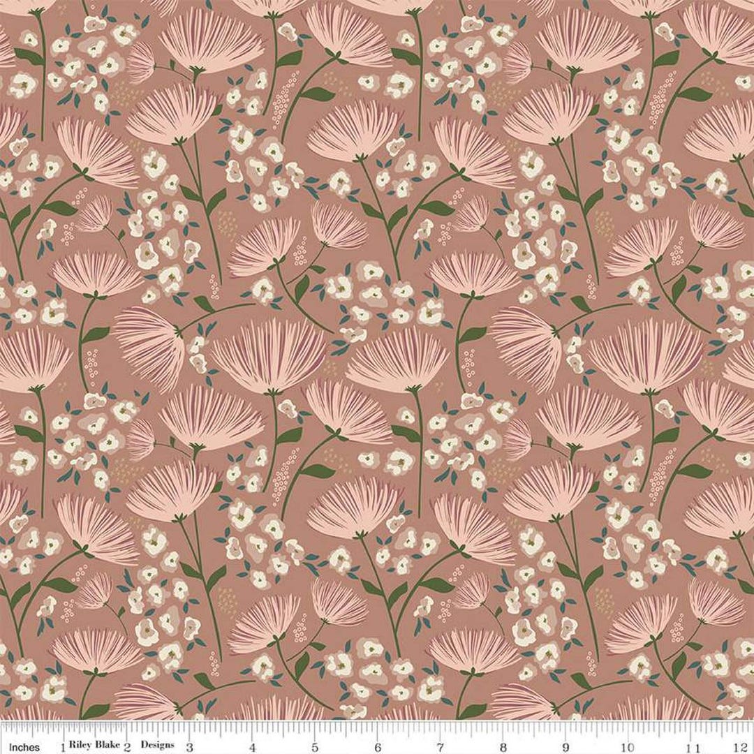 Blush 'n Butterscotch Main C15590 Dusty Rose by Riley Blake Designs ...